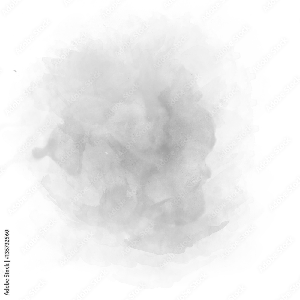 Grey watercolor splash Stock Photo | Adobe Stock