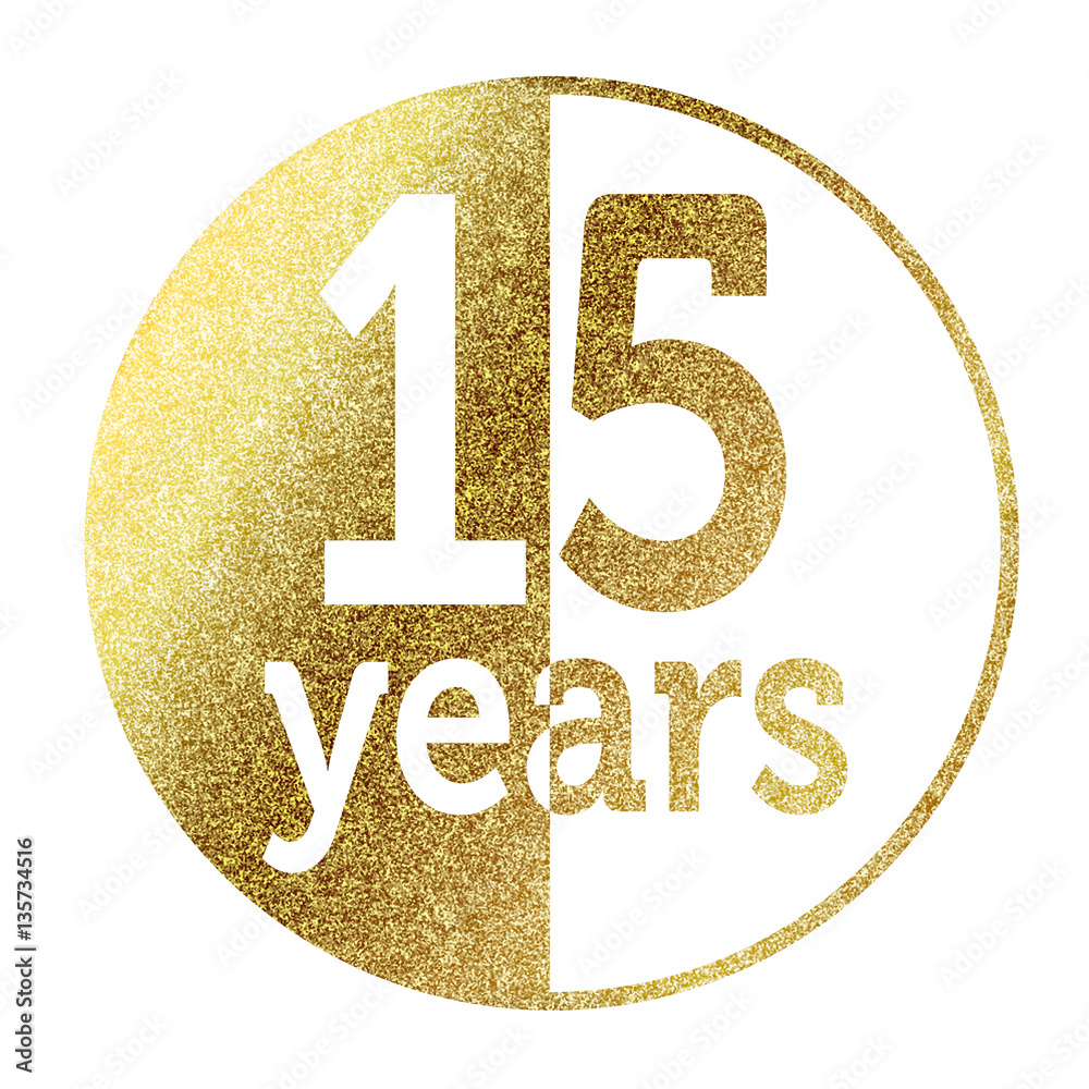 15 years - Bright Tag Stock Vector | Adobe Stock