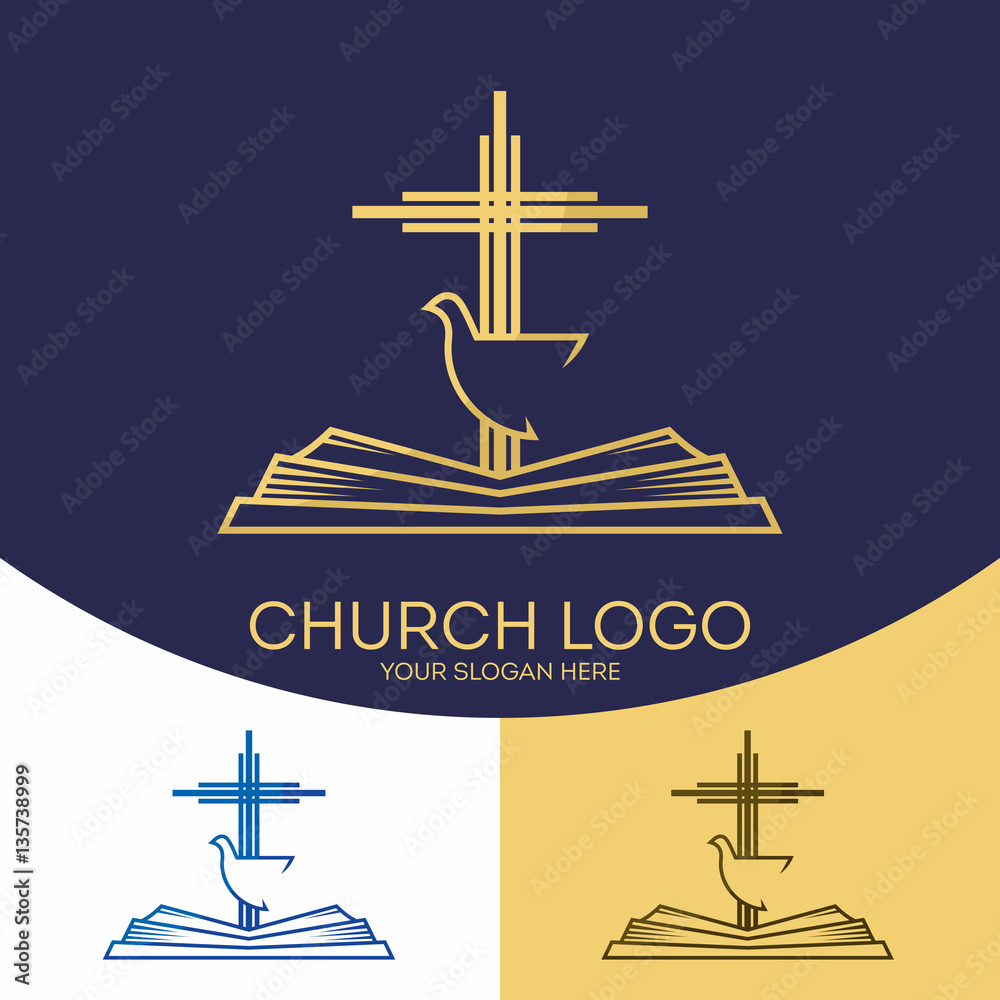 Holy Spirit With Bible Logo