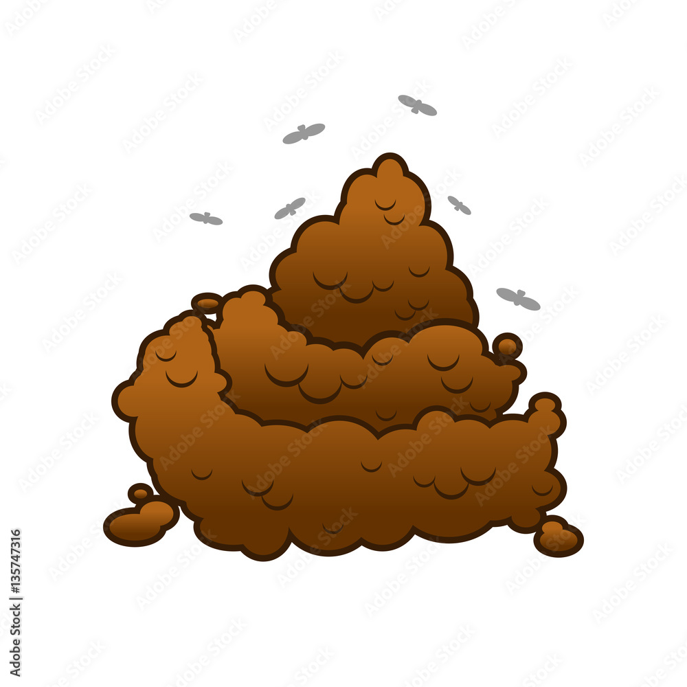 Shit Turd Brown Fight Isolated Brown Poop — Stock Photo