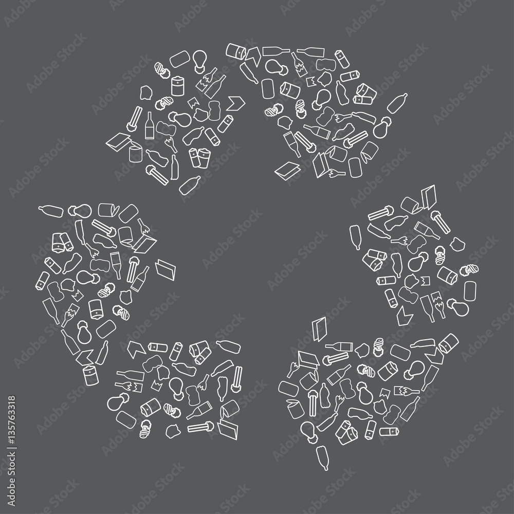 Recycle simbol ,Recycle symbol Stock Vector | Adobe Stock