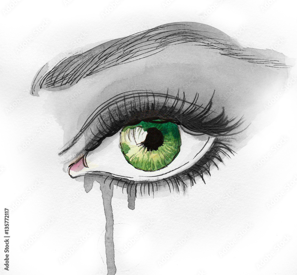 Beautiful Crying Eye Images
