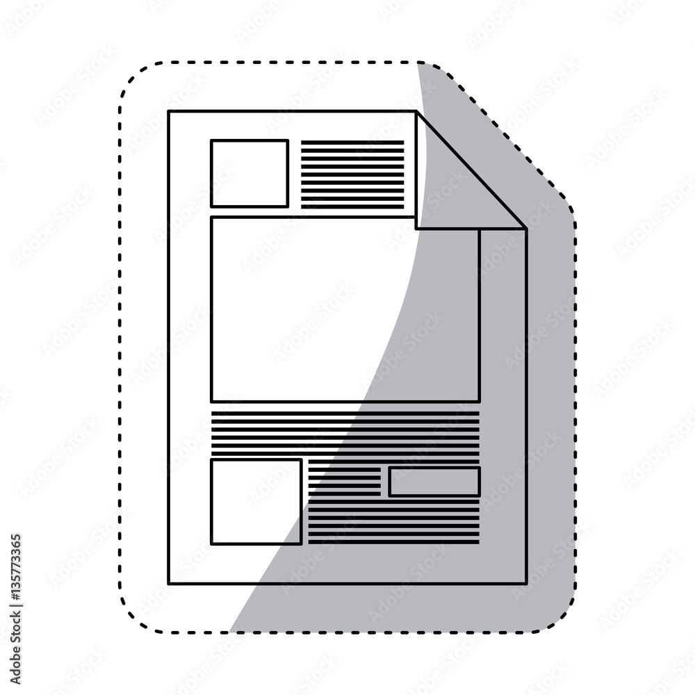 sticker silhouette paper sheet text and graphics vector illustration ...