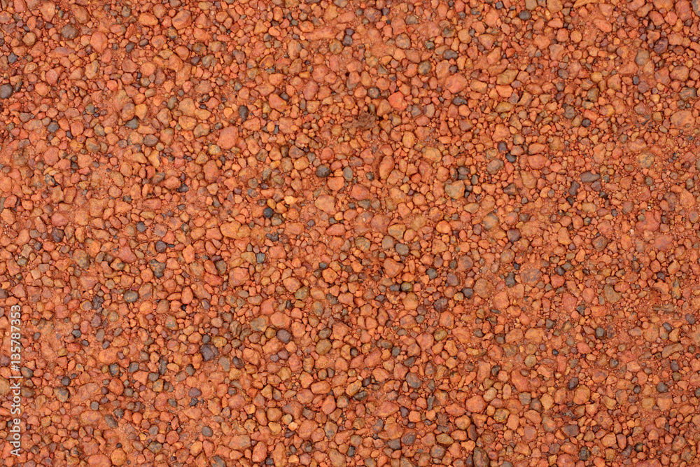 Red laterite gravel texture for background. Stock Photo | Adobe Stock