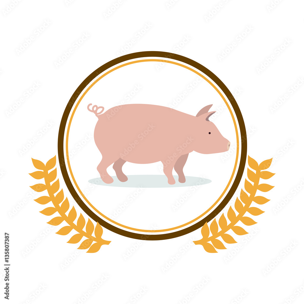 Pork meal symbol icon vector illustration graphic design Stock Vector ...