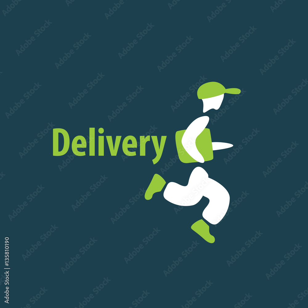 delivery vector logo Stock Vector | Adobe Stock