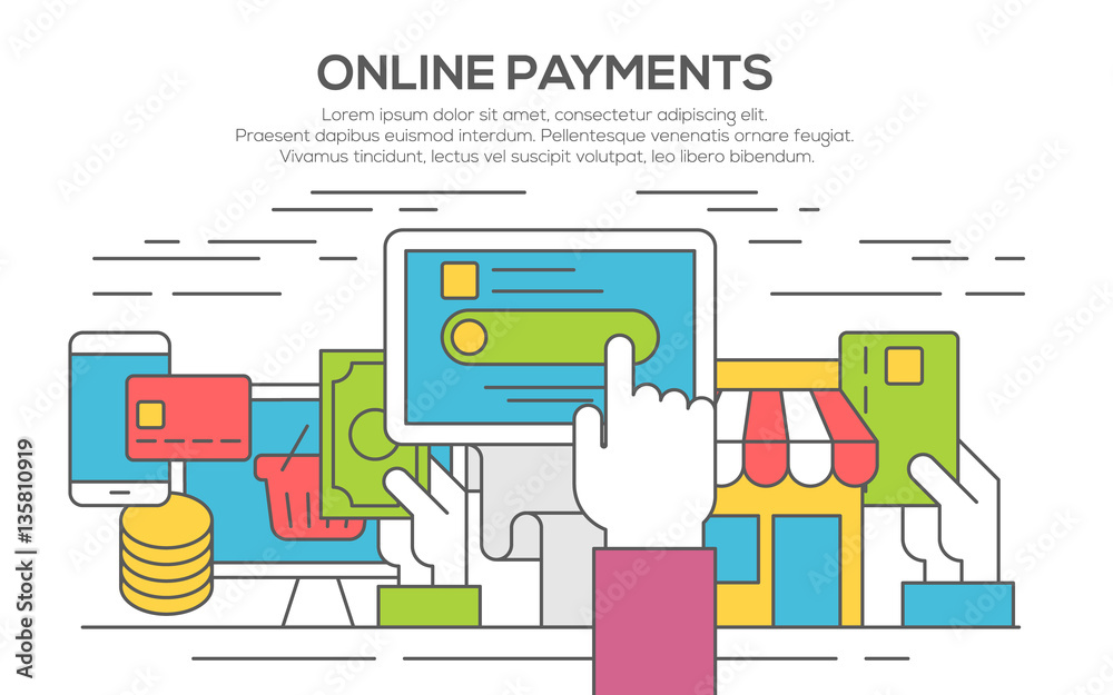 online payment vector concept illustration Stock Vector | Adobe Stock