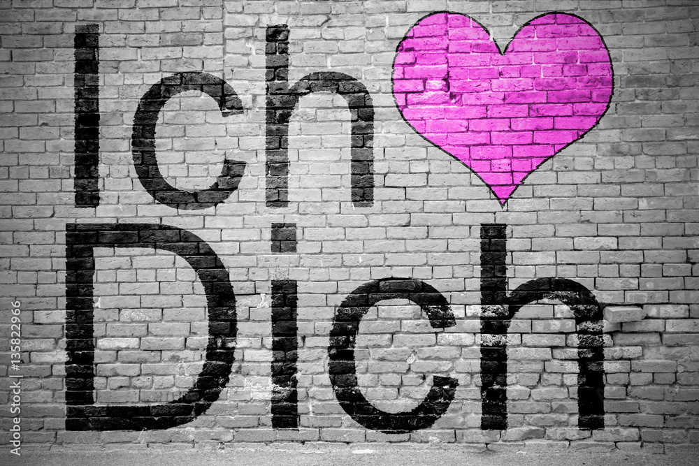 Ich Liebe Dich Graffiti Stock Illustration | Adobe Stock