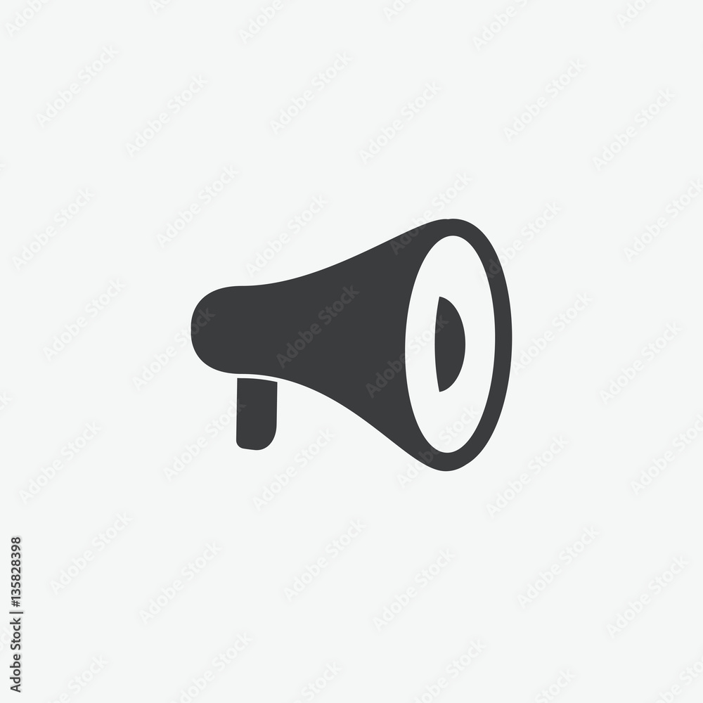 Megaphone Icon Stock Vector | Adobe Stock