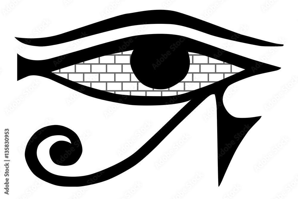 All-seeing eye. Mason sign on a white background. Masonic symbol ...