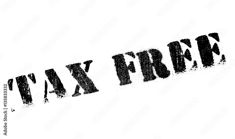 Tax free stamp. Grunge design with dust scratches. Effects can be ...