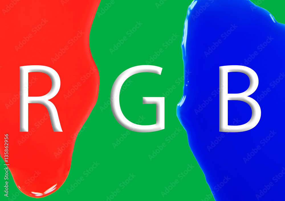 Primary colors in the color theory Stock Illustration | Adobe Stock