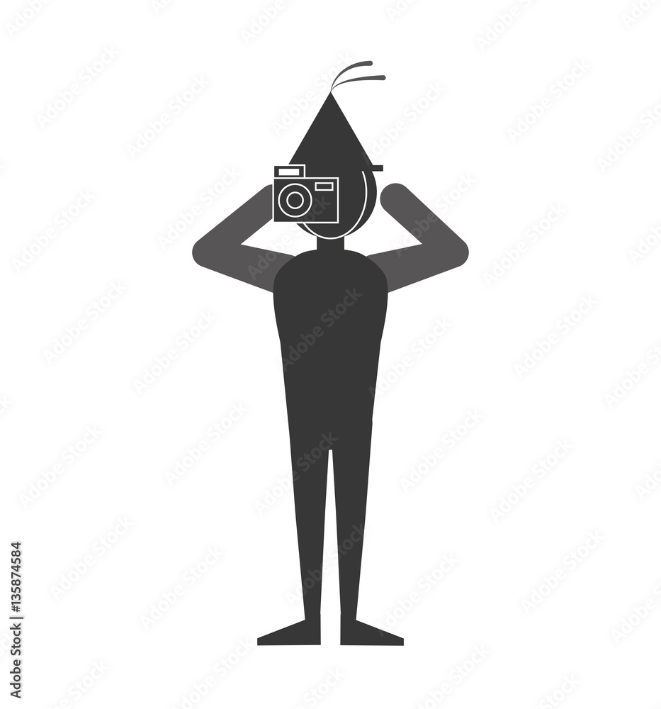 man take a picture icon design, vector illustration Stock Vector ...