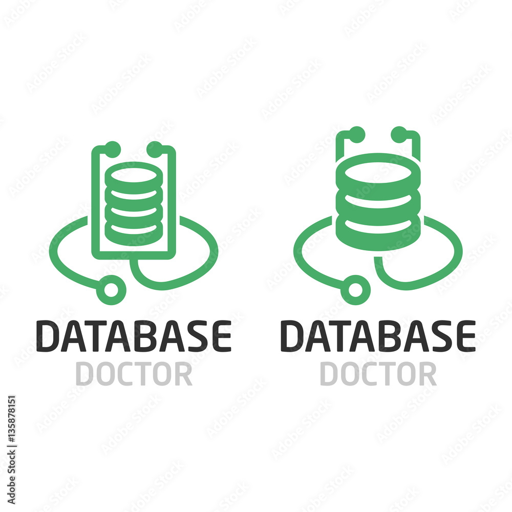 Vettoriale Stock Database doctor logo. | Adobe Stock