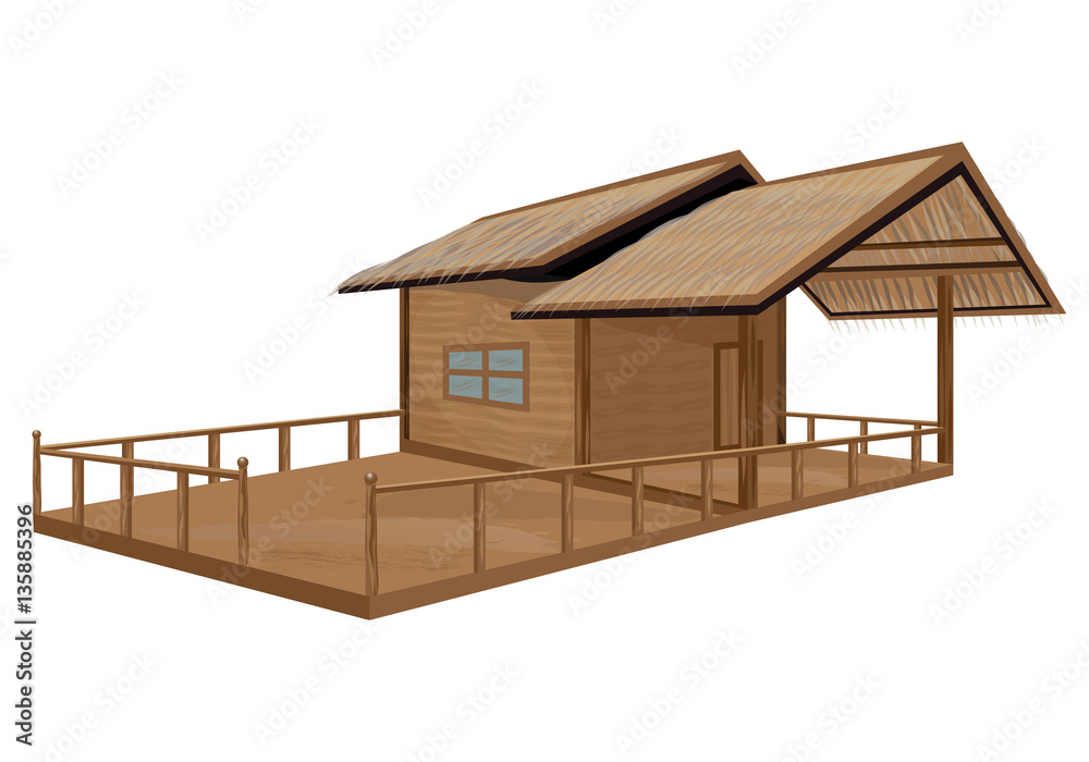 Hut Roof Vector