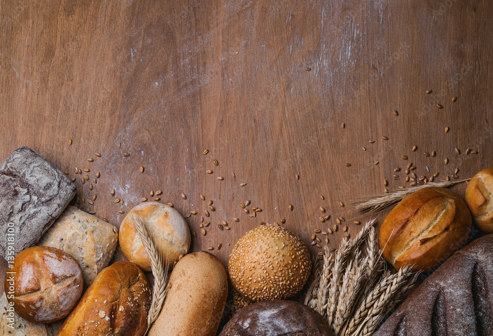 bakery products wallpaper Stock Photo | Adobe Stock