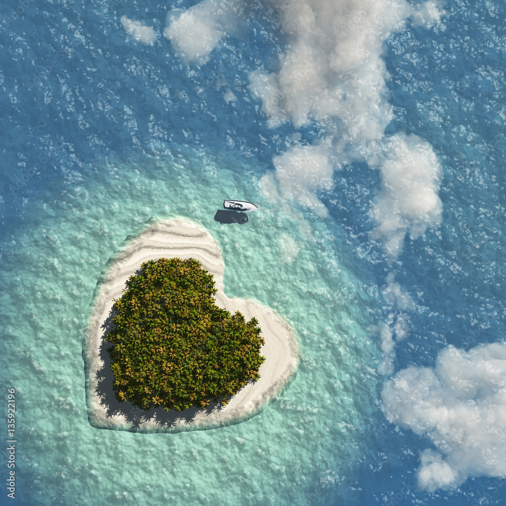 Heart Island Stock Photo | Adobe Stock