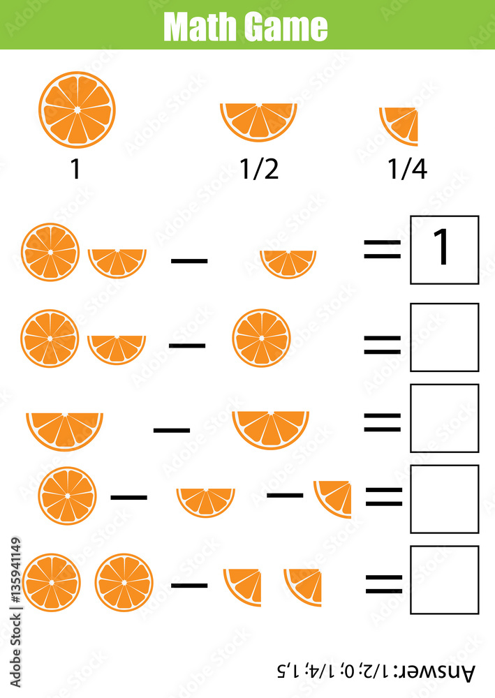 Quarters Fractions