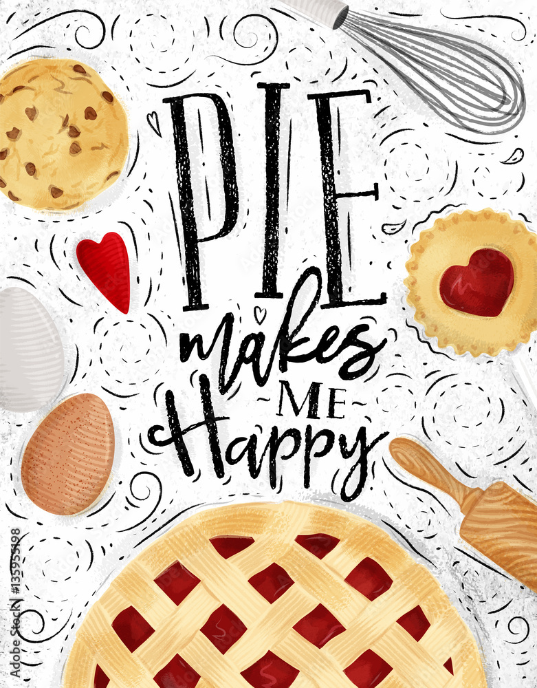 Poster pie Stock Vector | Adobe Stock