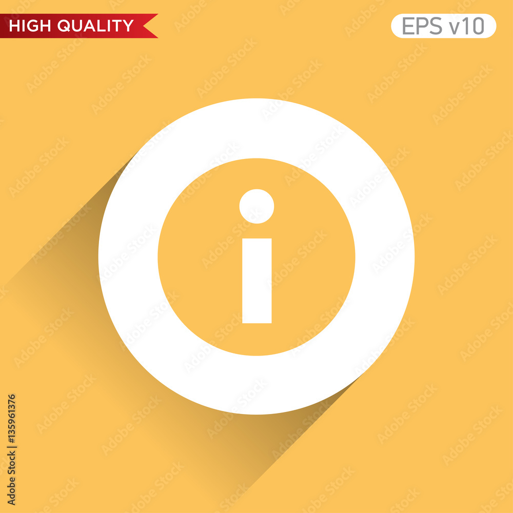Info icon. Button with info icon. Modern UI vector. vector de Stock ...