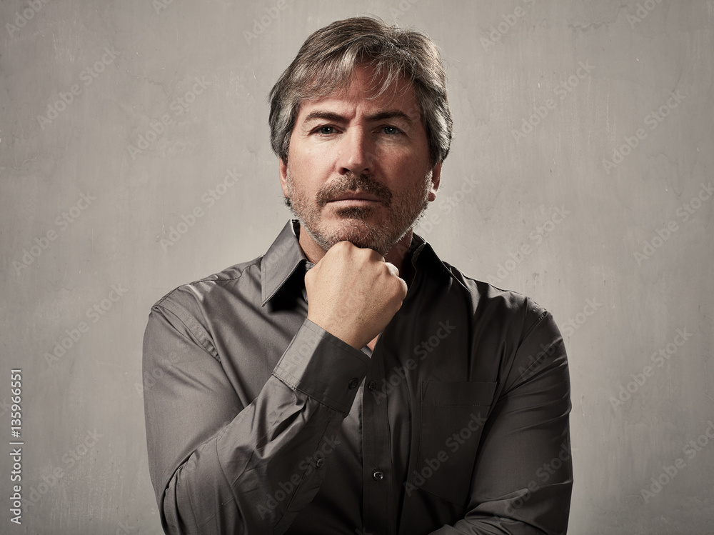 Thinking man Stock Photo | Adobe Stock