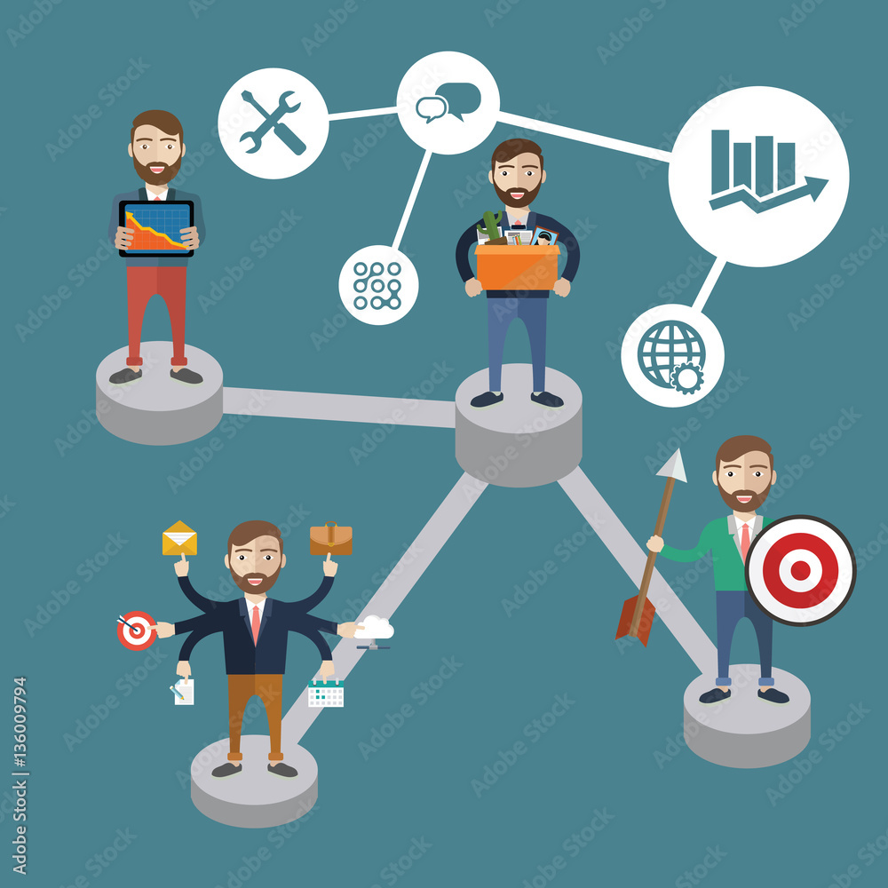 Business board game concept infographic step to successful,vector ...