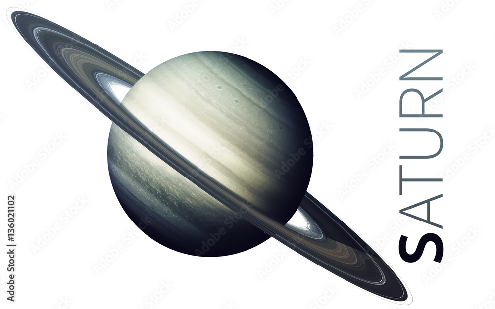 Saturn - High resolution beautiful art presents planet of the solar ...
