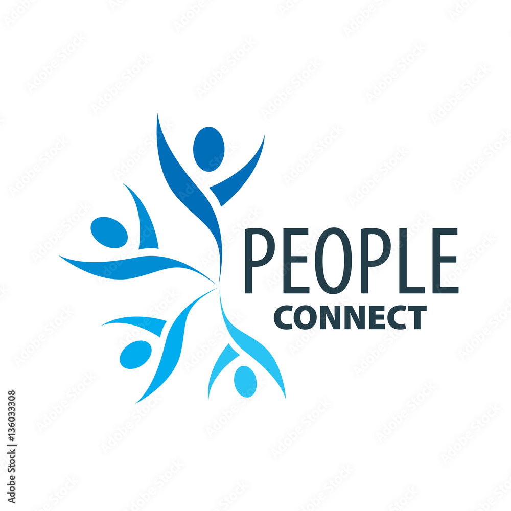 vector logo people Stock Vector | Adobe Stock