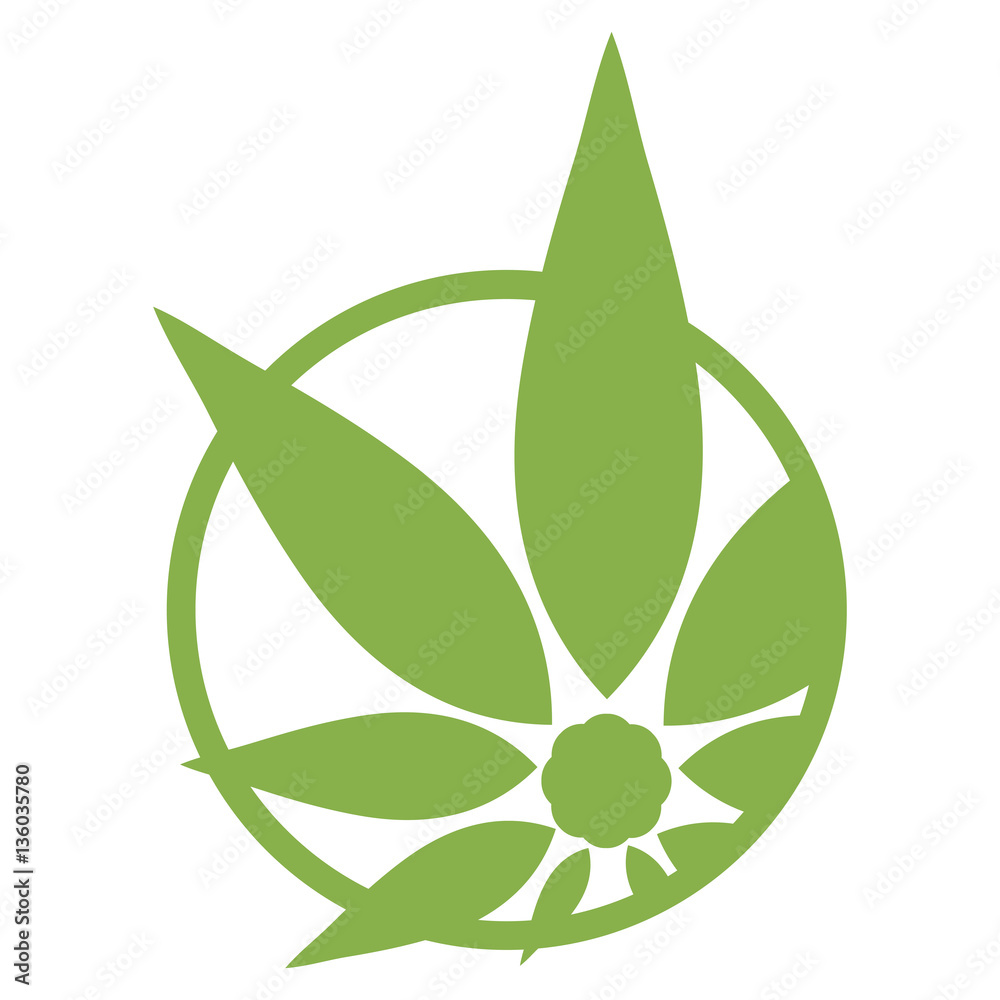 Cannabis green silhouette logo. Hemp asymmetrical icons. Sign T-shirts ...