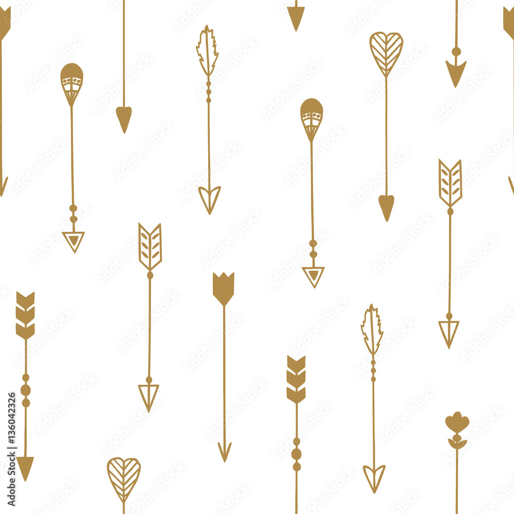 Arrows seamless pattern Stock Vector | Adobe Stock