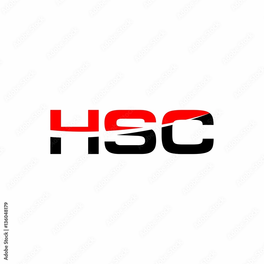 HSC Letter Initial Logo Vector Stock Vector | Adobe Stock