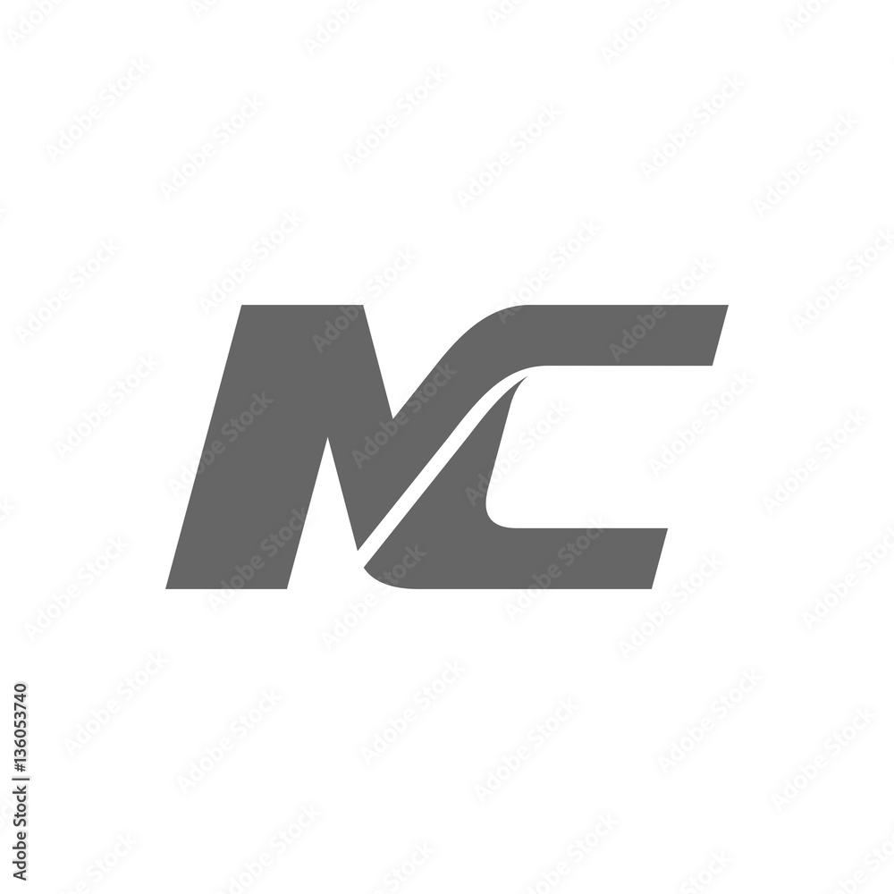 NC Initial Letter Logo Vector Stock Vector | Adobe Stock