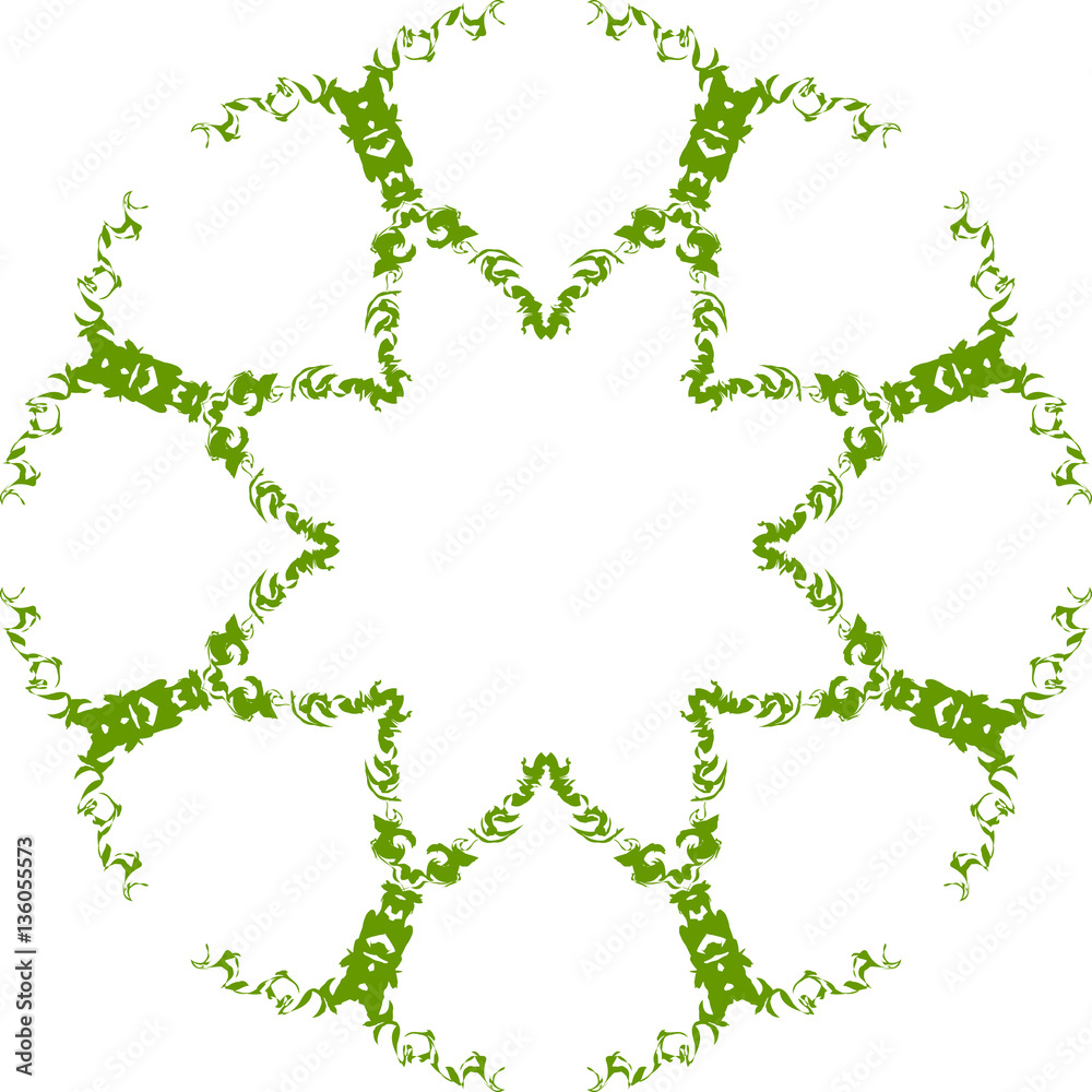 Abstract ornamental shape. Vector illustration. Stock Vector | Adobe Stock