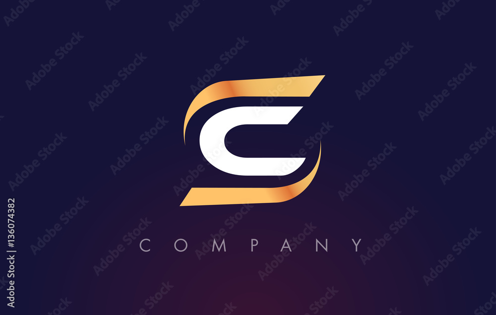 C Letter Logo Design. Modern Letter Template. Stock Vector | Adobe Stock