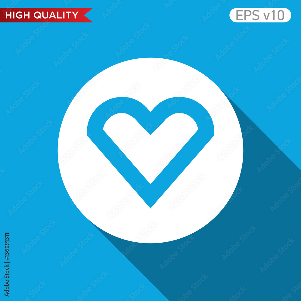 Heart icon. Button with heart icon. Modern UI vector. Stock Vector ...