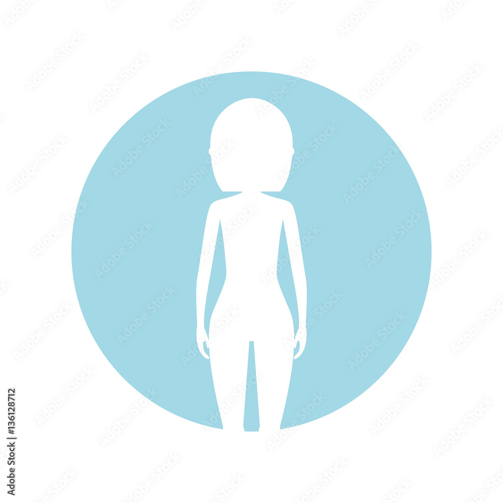 symbol figure body woman icon image, vector illustration Stock Vector ...