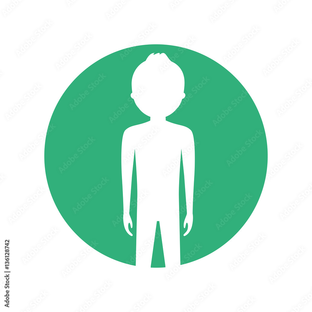 symbol figure body man icon image, vector illustration Stock Vector ...