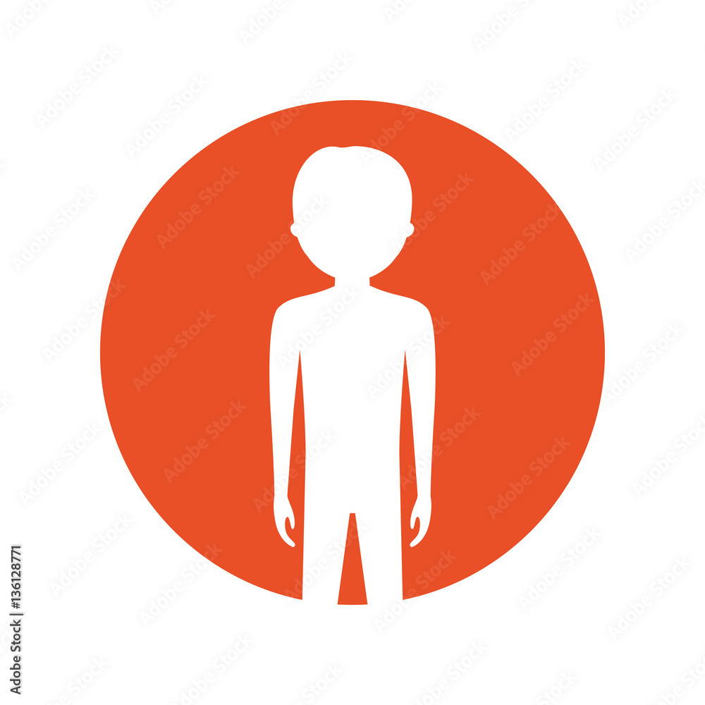 symbol figure body man icon image, vector illustration Stock Vector ...