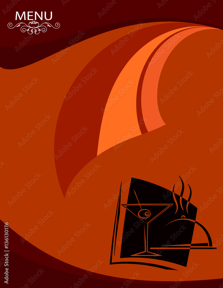 Menu Card Design Template Stock Vector | Adobe Stock