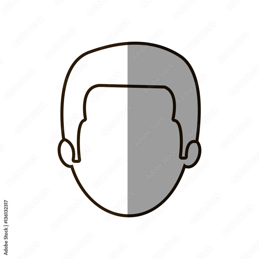 figure businessman formal face icon, vector illustration image Stock ...