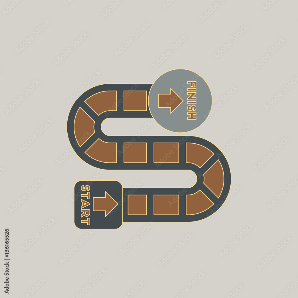 board game map, table game for kids Stock Vector | Adobe Stock