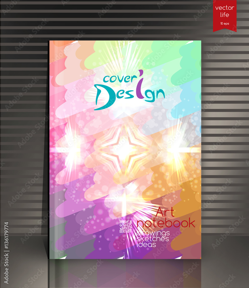 Modern book design Stock Vector | Adobe Stock