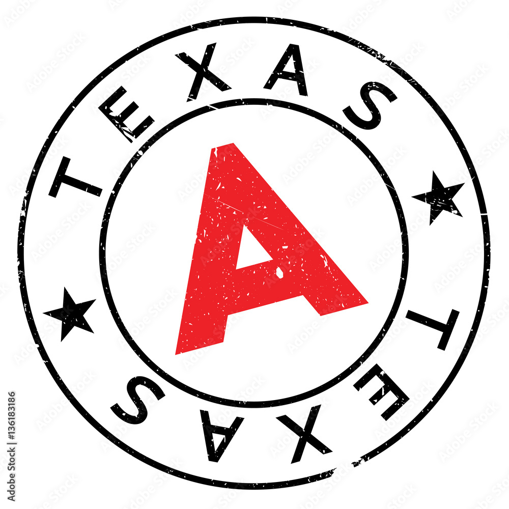 Texas rubber stamp. Grunge design with dust scratches. Effects can be ...