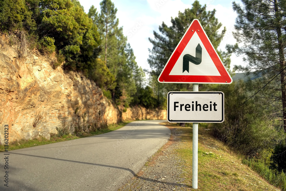 Schild 151 - Freiheit Stock Illustration | Adobe Stock