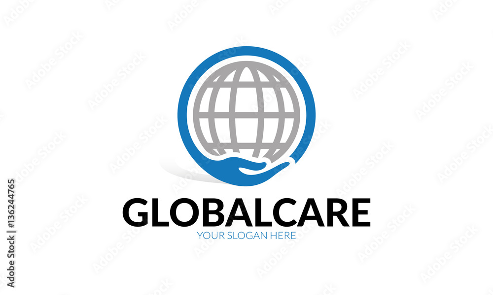 Global Care Logo Stock-Vektorgrafik | Adobe Stock