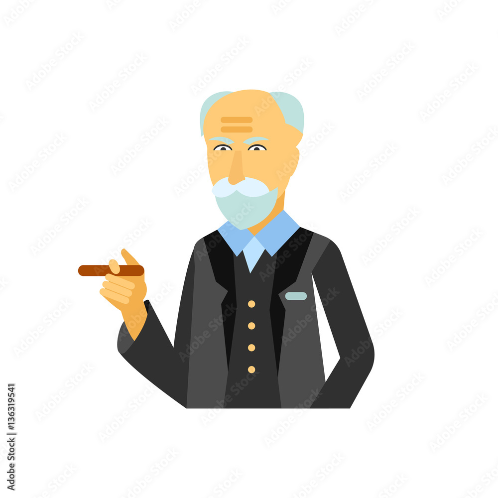 Sigmund Freud vector icon Stock-Vektorgrafik | Adobe Stock