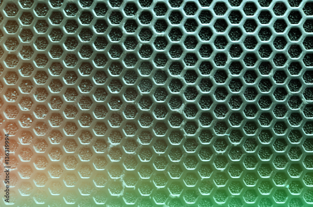 Steel grating of loudspeaker ,full frame black grid of a speaker ...