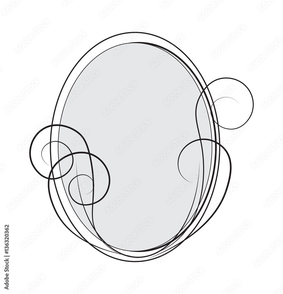 Oval frame Stock Vector | Adobe Stock