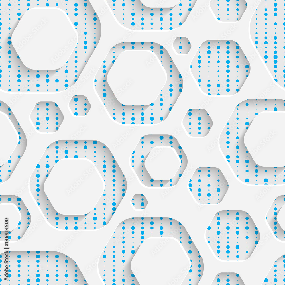 Seamless Hexagon Pattern. Vector Abstract Modern Design Stock Vector ...