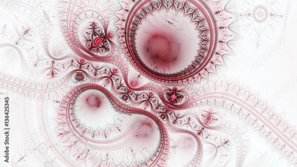Embryo. Birth new life. 3D surreal illustration. Sacred geometry ...